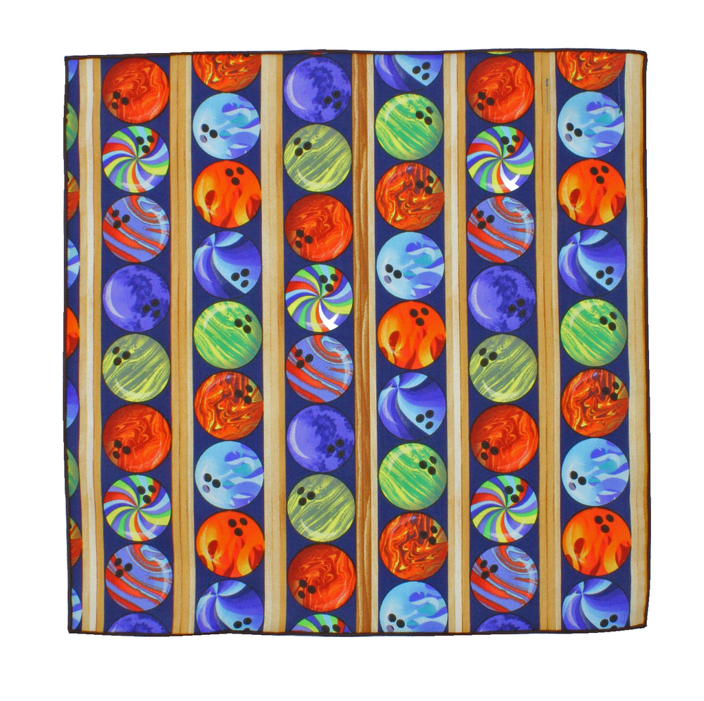 Bowling Balls Cotton Pocket Square - Fine And Dandy