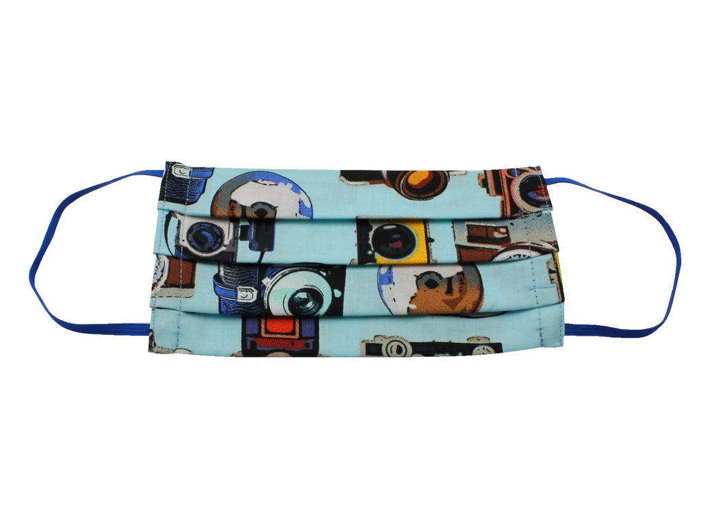 Retro Cameras Face Mask - Fine And Dandy