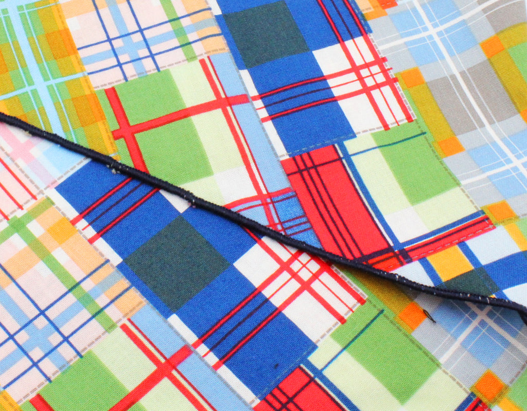 Patchwork Print Cotton Neckerchief - Fine And Dandy